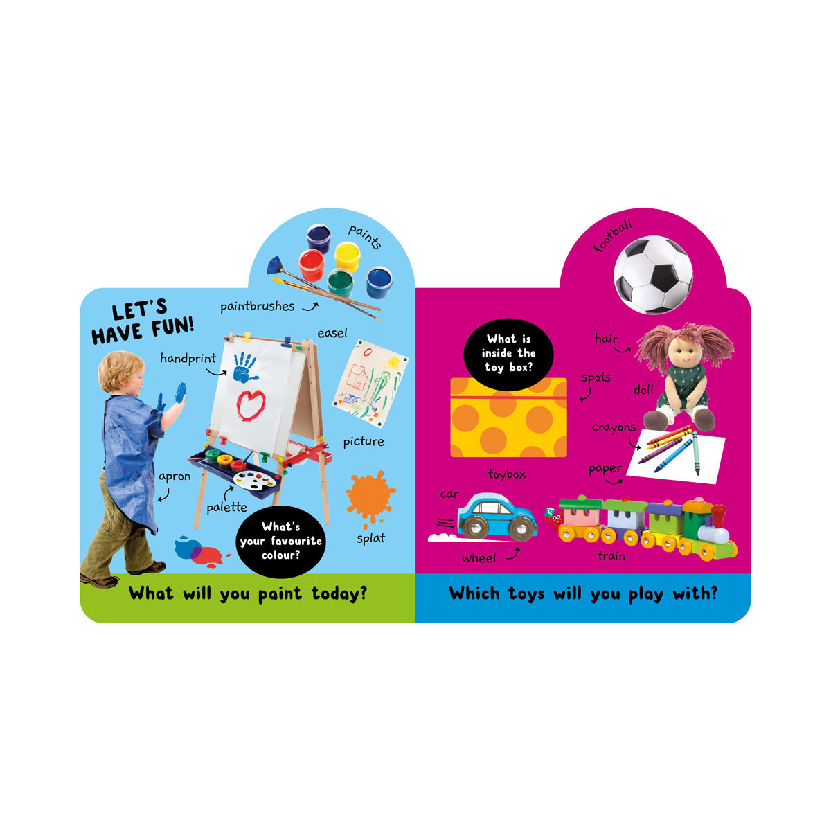 100 Words About My Day Board Book – ELC Toys